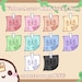 Vtuber Asset ⋄ BRB Sticky Note Set ⋄ Red/pink/orange/yellow/green/blue ...