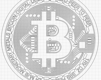 Bitcoin Clock Dxf - Etsy