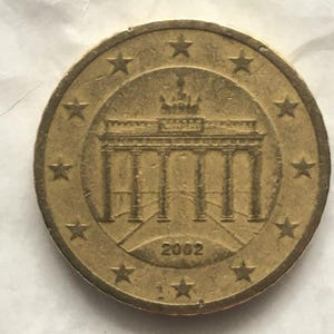 50 Cent Coin – Germany 2002 – Missing Mintmark Error - Etsy