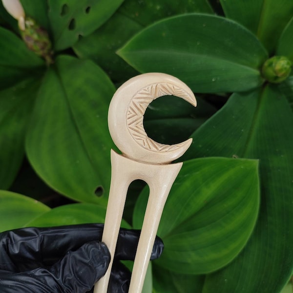 Moon Hair Stick - Etsy