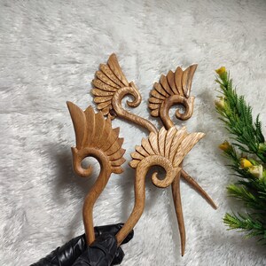 Angle Wing Hair Pin | Hair Pins Hair Fork Hair Stick | Handmade Boho ...