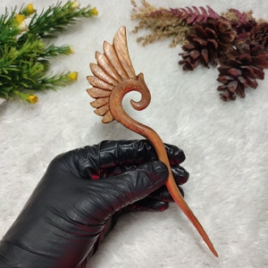Angle Wing Hair Pin | Hair Pins Hair Fork Hair Stick | Handmade Boho ...
