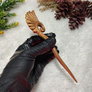 Angle Wing Hair Pin | Hair Pins Hair Fork Hair Stick | Handmade Boho ...