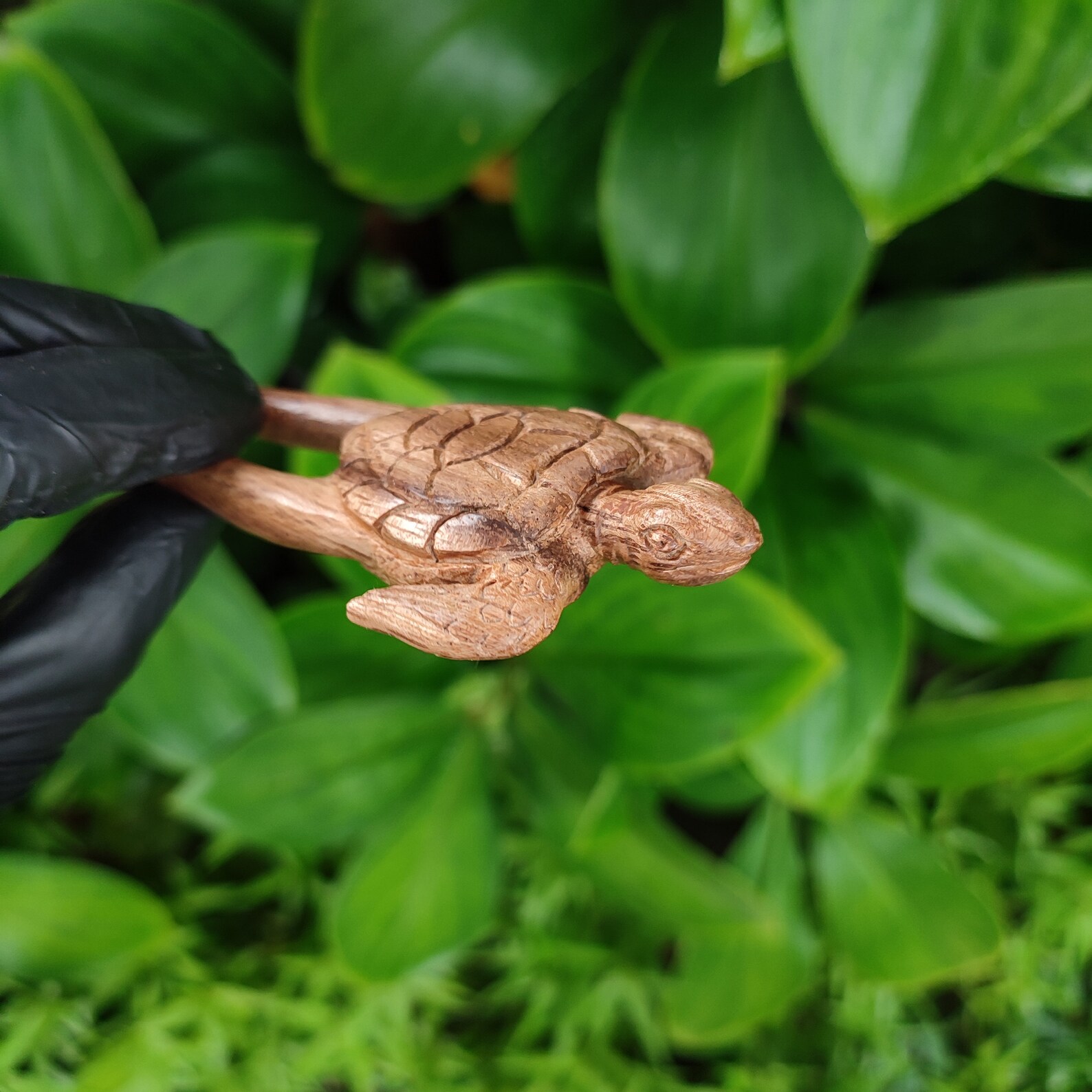 Turtle Hair Fork Hair Pin Hair Stick Hand Carve Wood Turtle Hair Stick ...