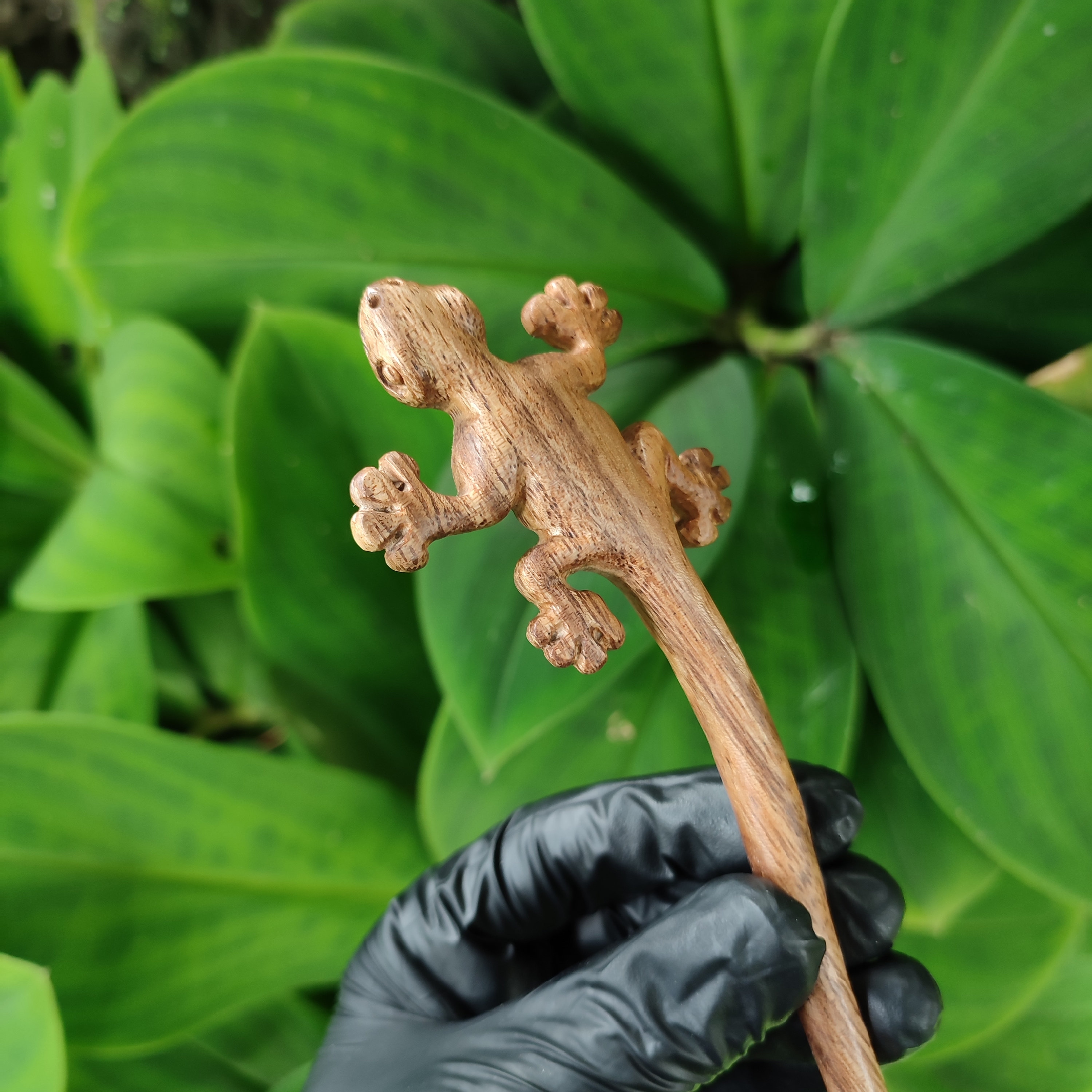 Handmade Gecko Lizard Hair Stick Wood Hair Stick Hair Pin Hair Fork ...