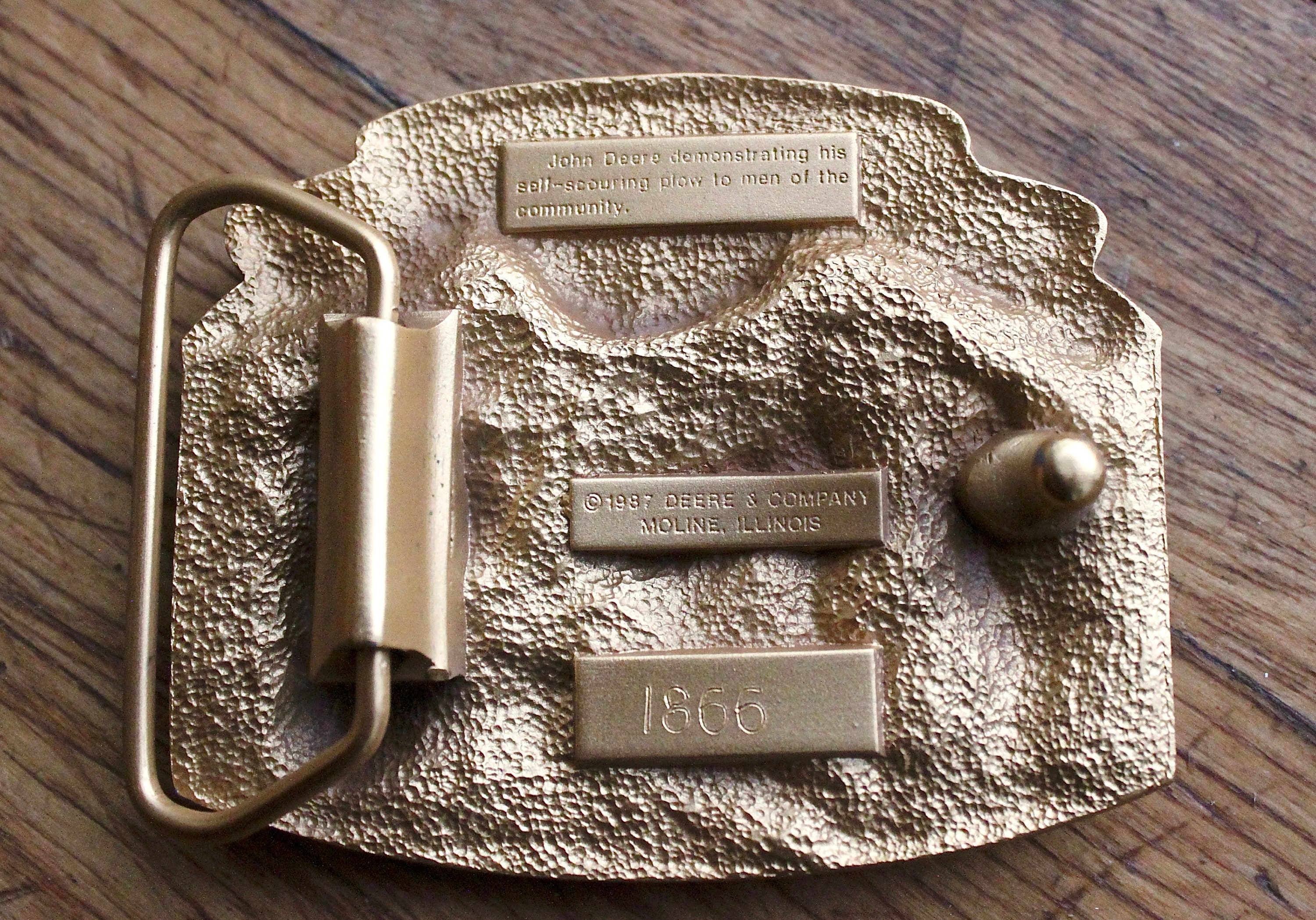 1987 Gold John Deere Buckle 150th *new* - Etsy