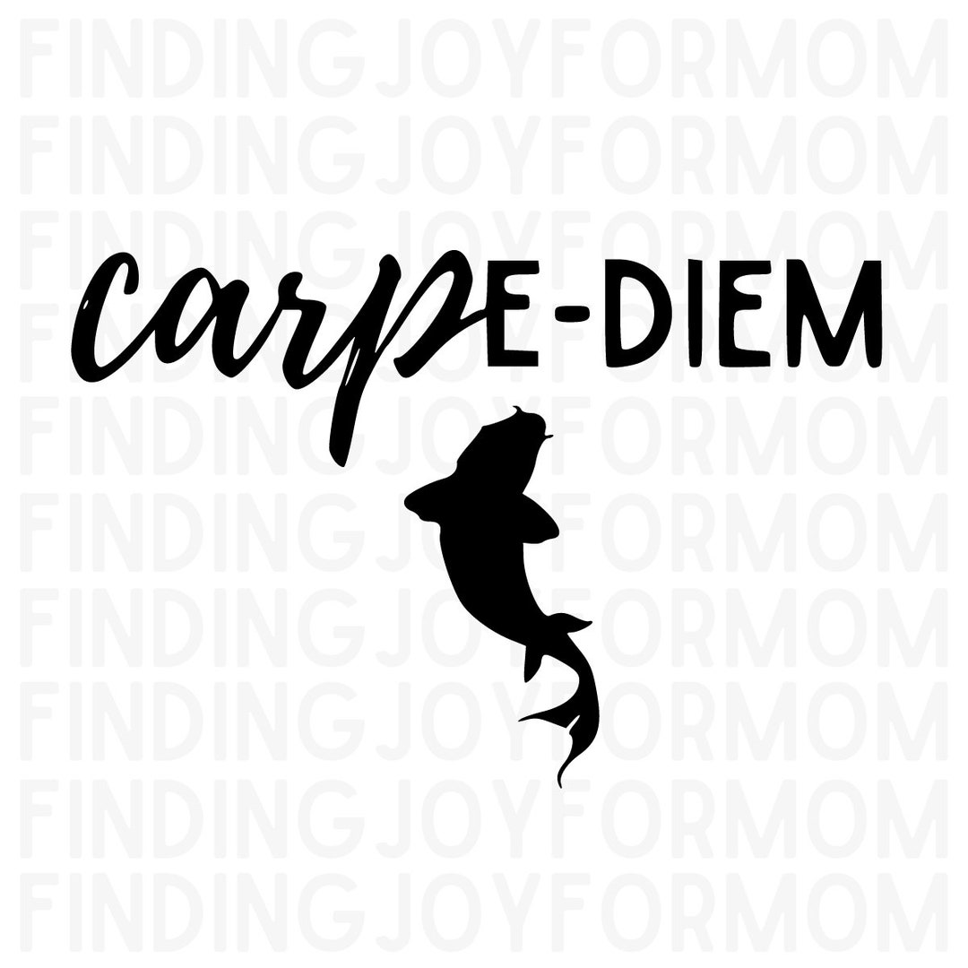 Carp Diem Fishing SVG | Punny Quote, Cricut Cut File (digital Download ...