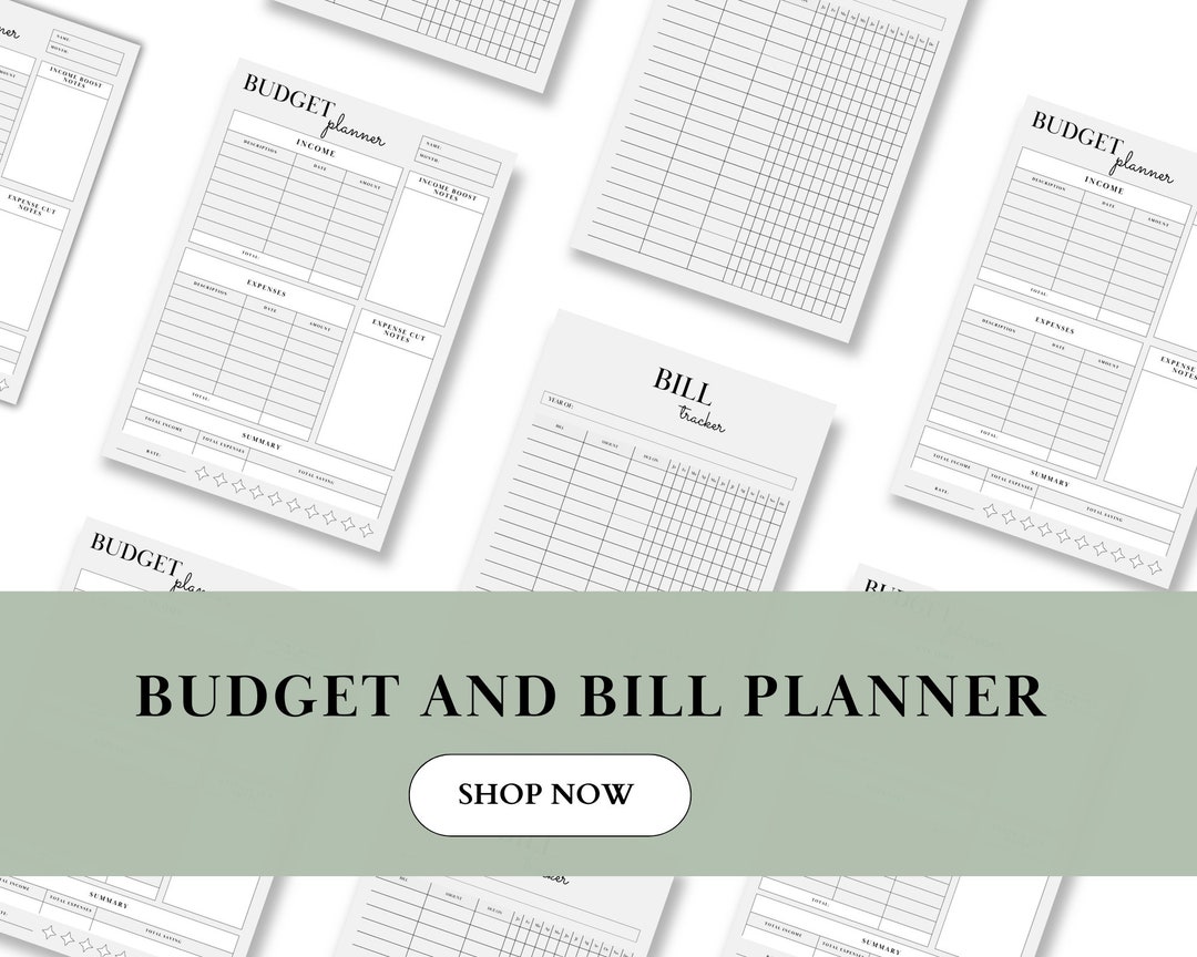 Budget Planner, Printable 2024 Budget Planner Finance Planner Yearly ...