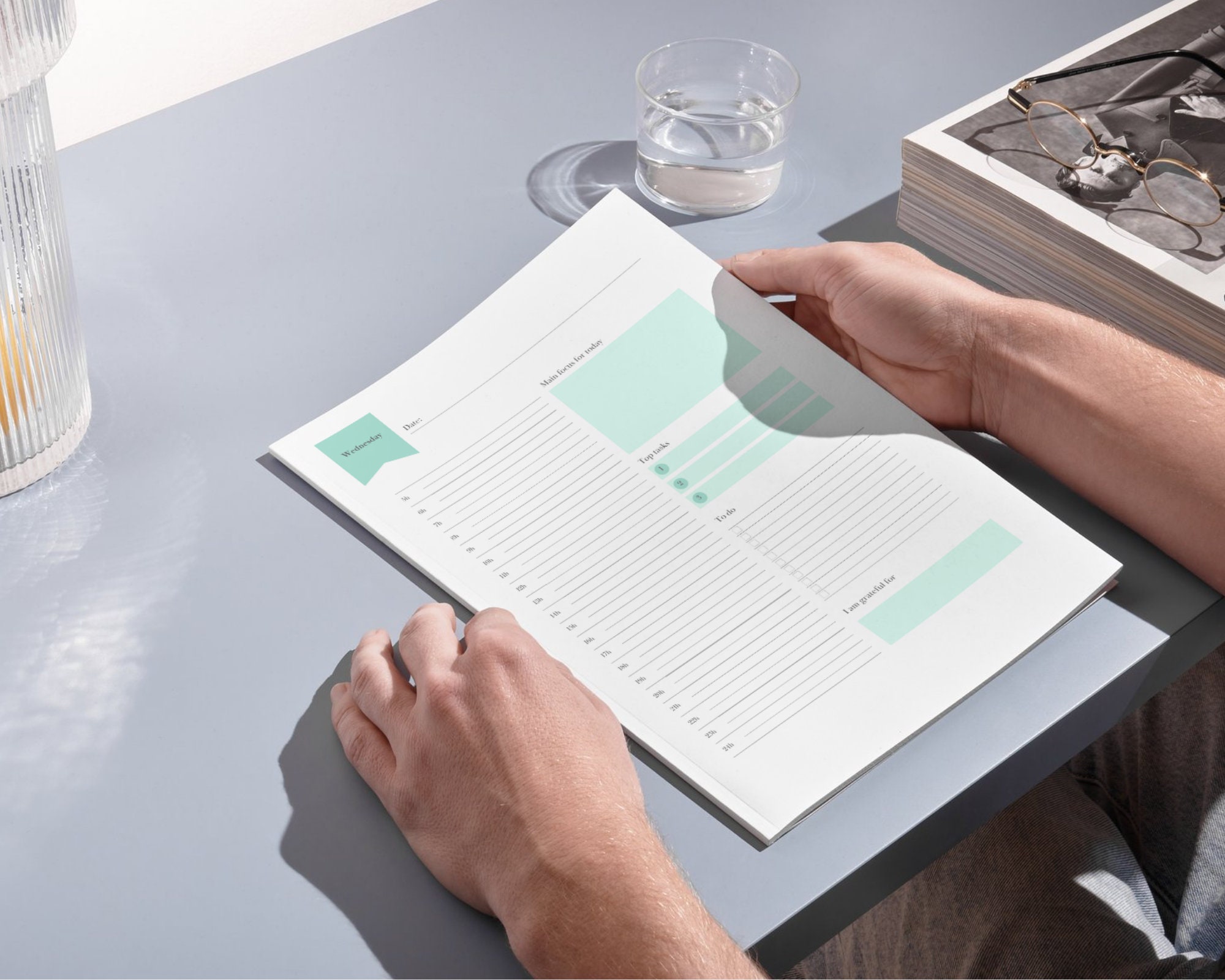 7 Days Daily Planner, 7 Days Printable Planner, Minimalist Planner ...