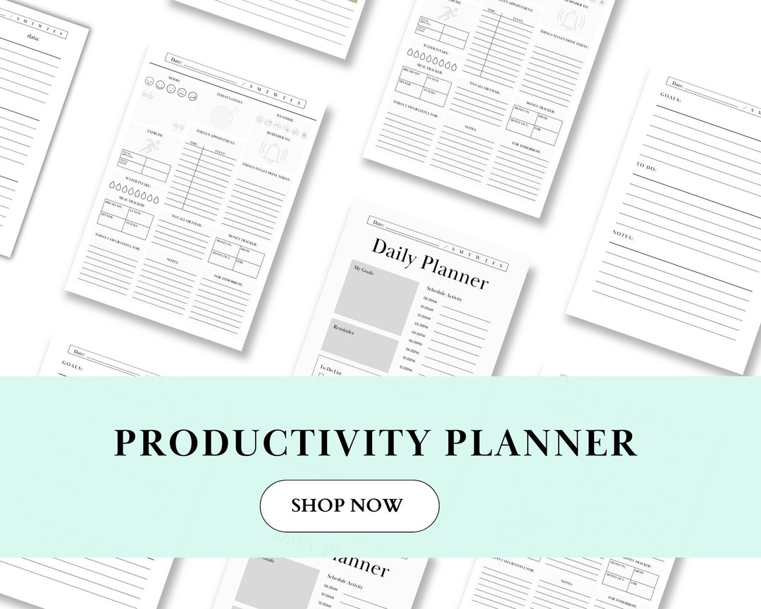 Productivity Planner, Activity Planner, Printable Planner, Life Planner ...