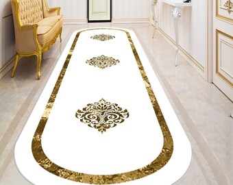 White Gold Rug - Etsy