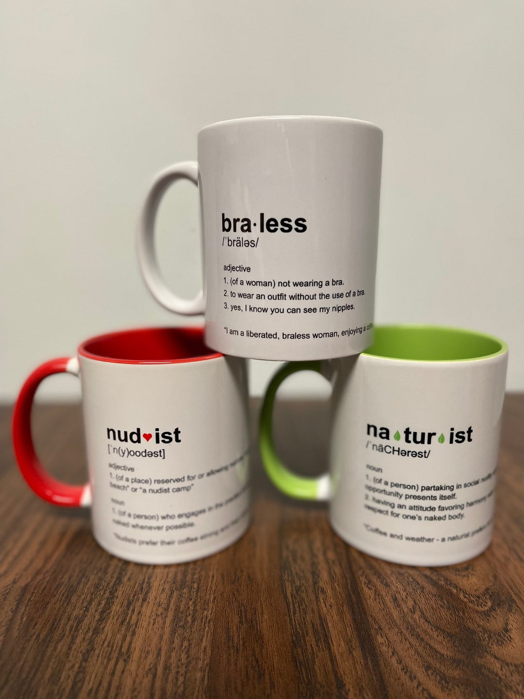 Coffee Mug Naturist / Nudist / Braless assorted Designs - Etsy Canada