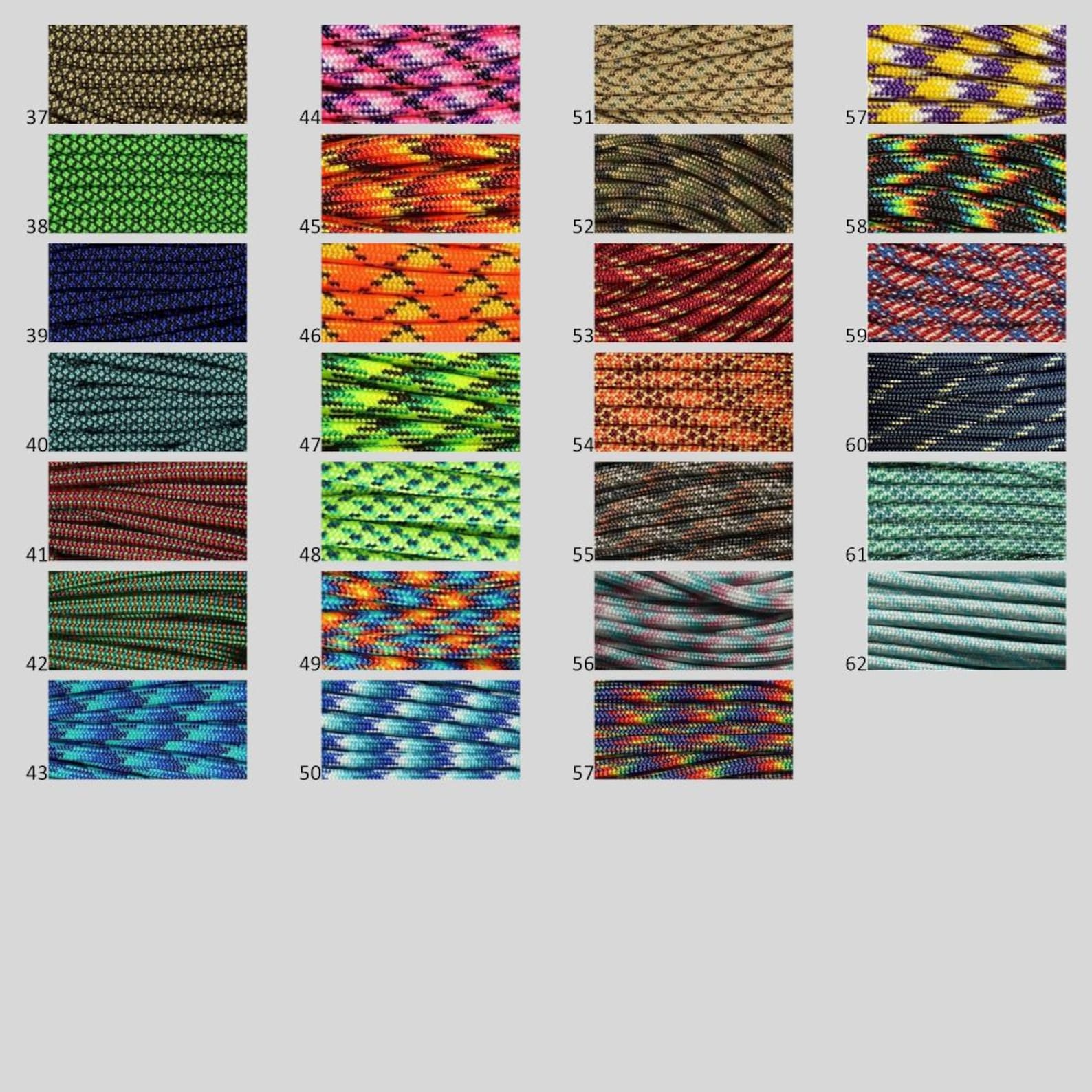 Paracord Keychain - Double Helix Wrapture - Custom Colors - Etsy