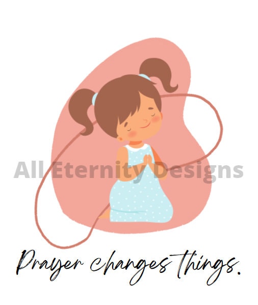 Praying Children SVG, JPG, PNG, Pdf, Praying Children Digital Images - Etsy