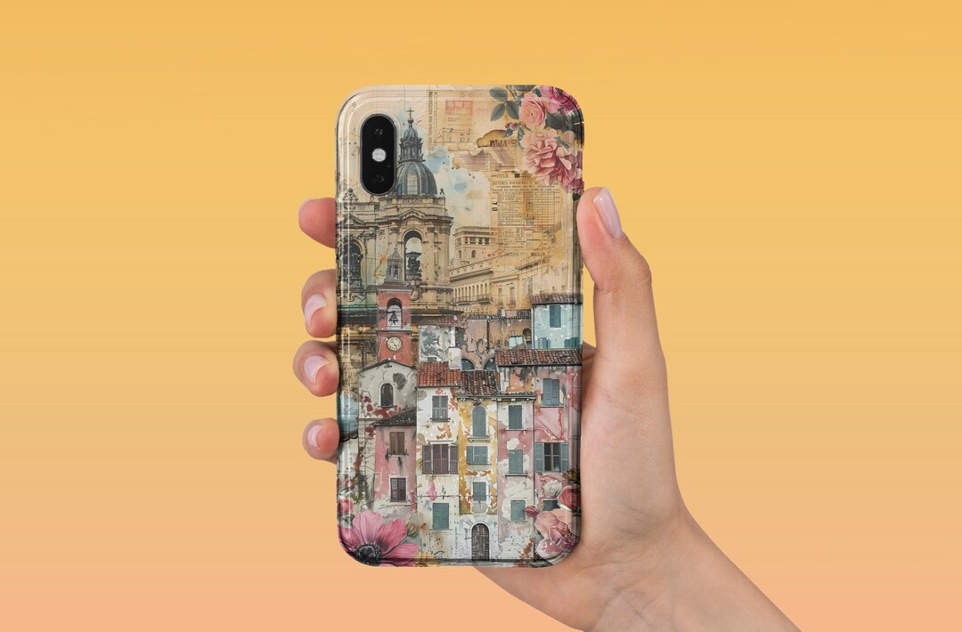 Italian Villages Collage, Vintage Old City, Scrapbook Collage, European ...