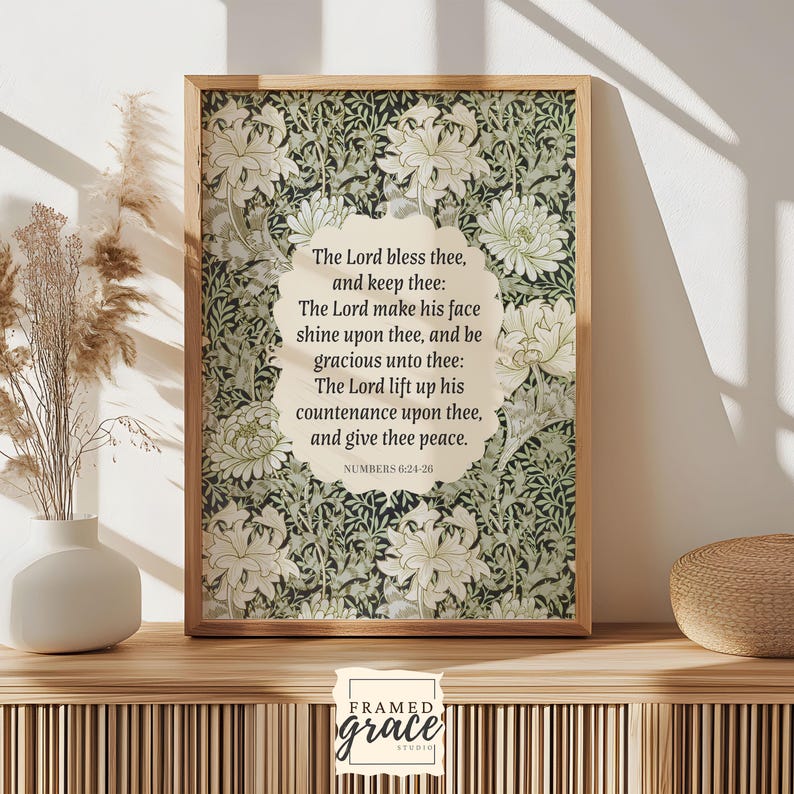 Numbers 6:24-26 Bible Verse Print, the Lord Bless You and Keep You ...