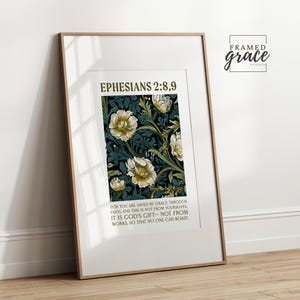 Vintage Ephesians 2 Christian Poster, Printable Wall Art, Digital ...