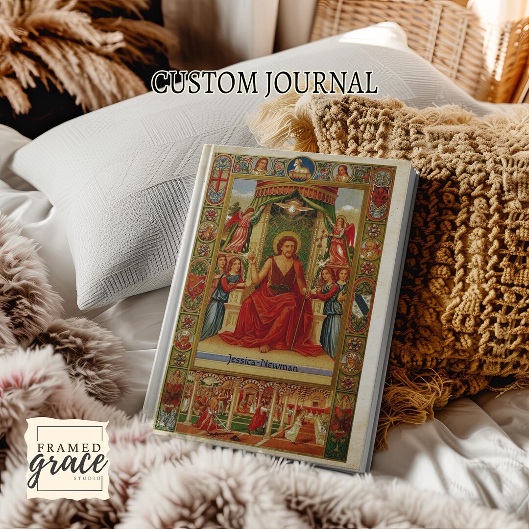 Medieval Christ the King in Majesty Journal, Christian Art Notebook ...