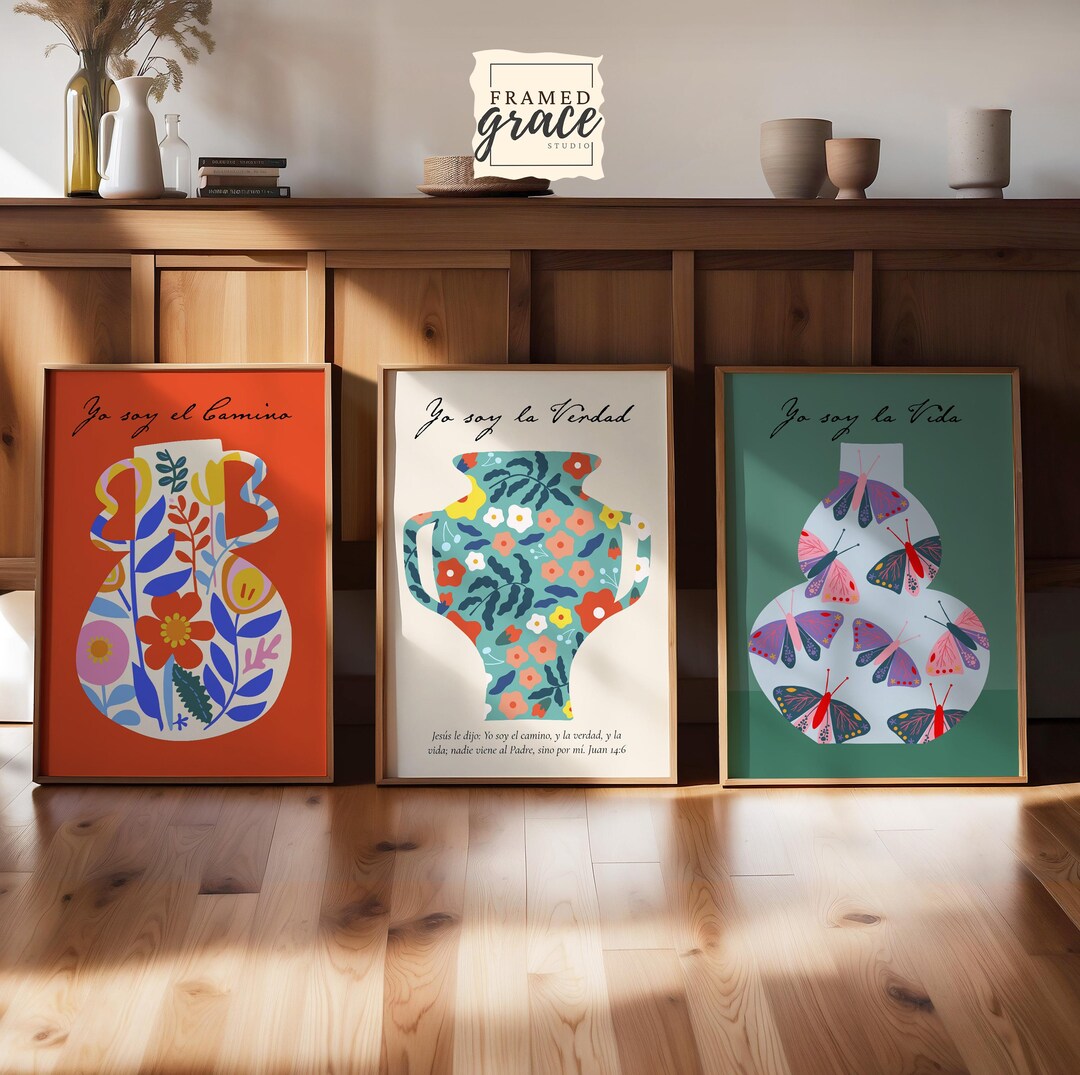 Juan 14:6 the Way, the Truth, the Life in Spanish Wall Art, Set of 3 ...