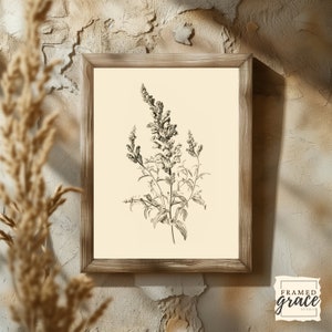 Vintage Monotone Flowers Printable, Elegant Black and White Floral ...