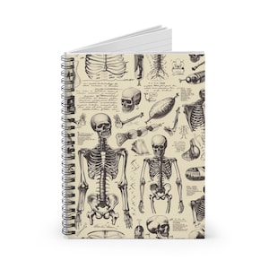 Human Anatomy Vintage Skeleton Notebook , Perfect Gift for Journal ...