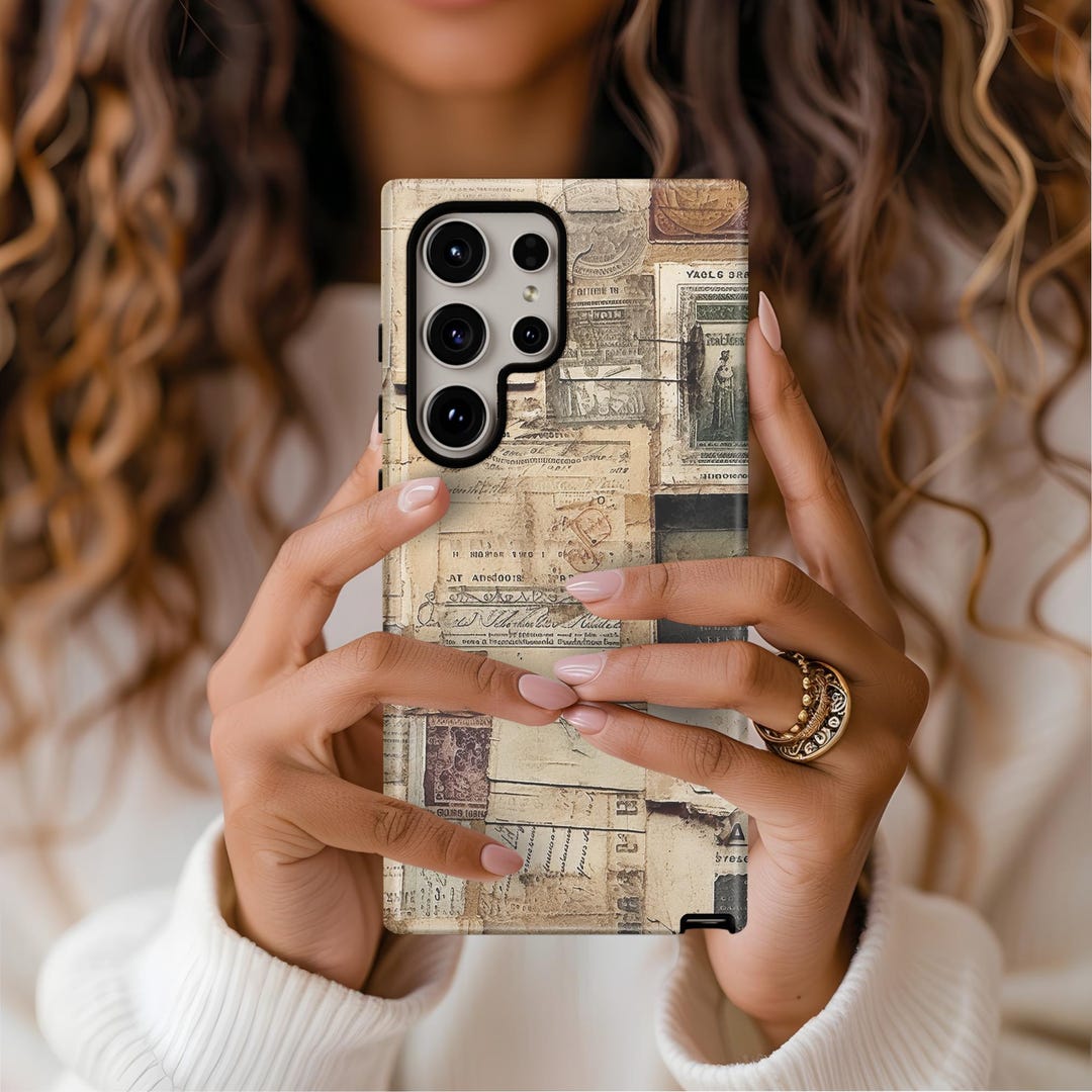 Vintage Tickets Collage Slim Case, Paper Tickets Art Phone Cover ...
