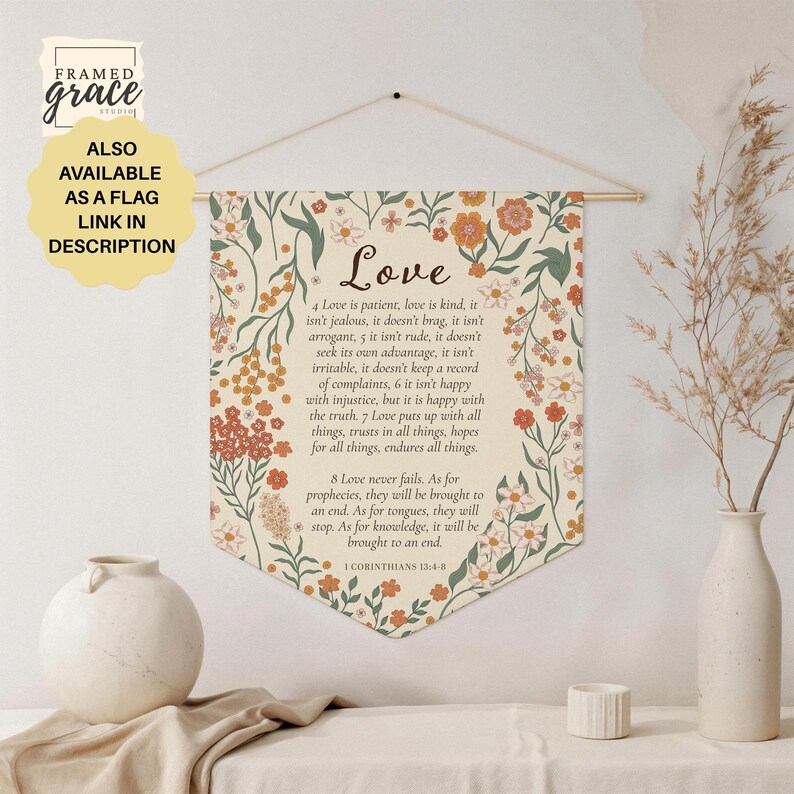 Love is - 1 Corinthians 13 , Printable Wall Art, Digital Download ...