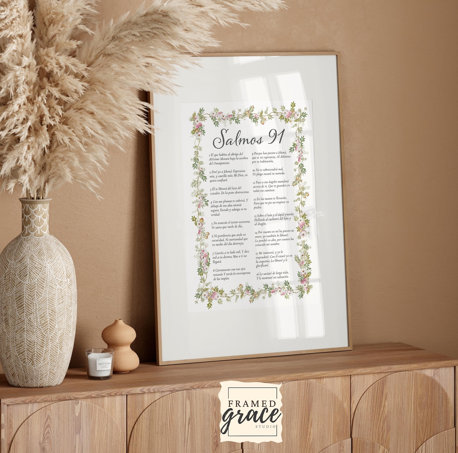 Spanish Psalm 91 Scripture Wall Art, Bible Verse, Printable Wall Art ...