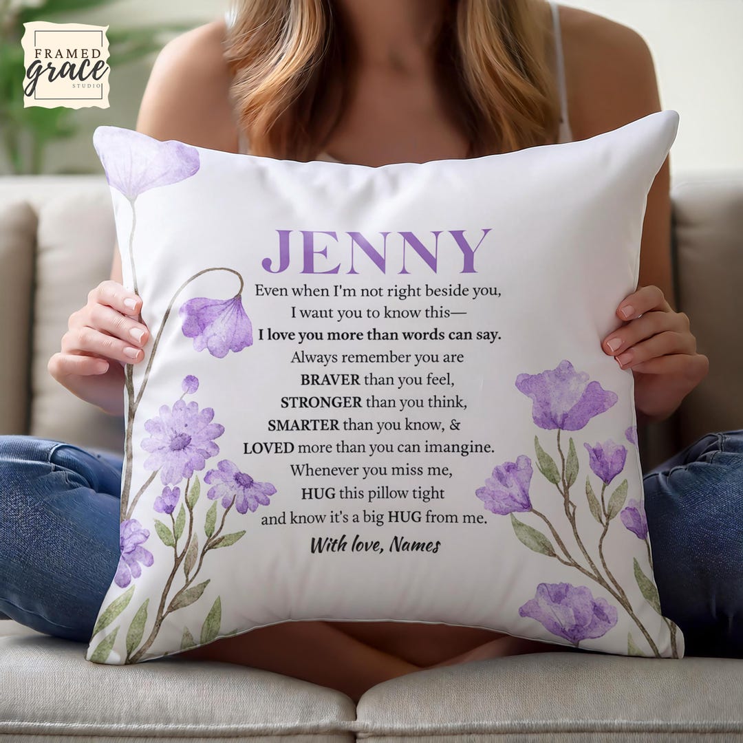 Personalized Daughter Pillow From Mom or Parents, Inspirational Gift ...