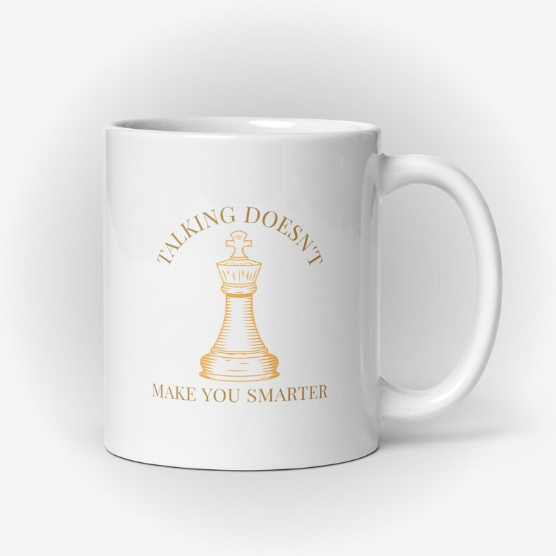 King Chess Mug Queen's Gambit Opening 'talking - Etsy
