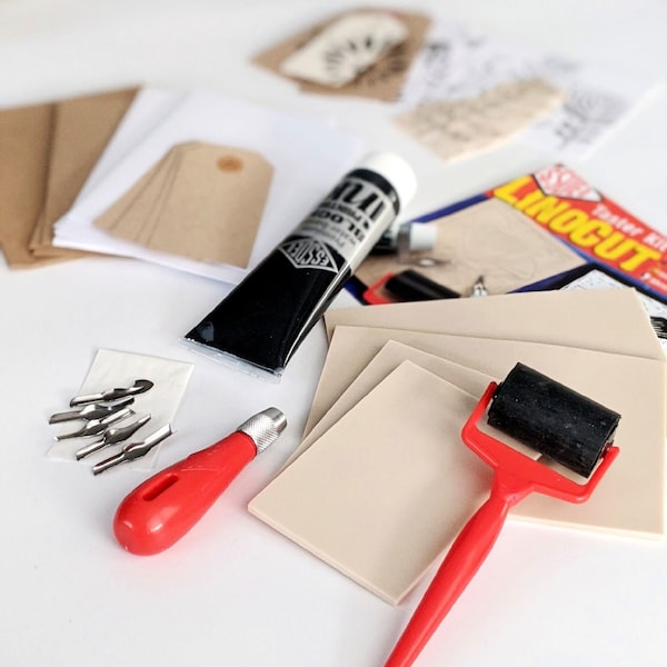 Lino Printing Kit - Etsy UK