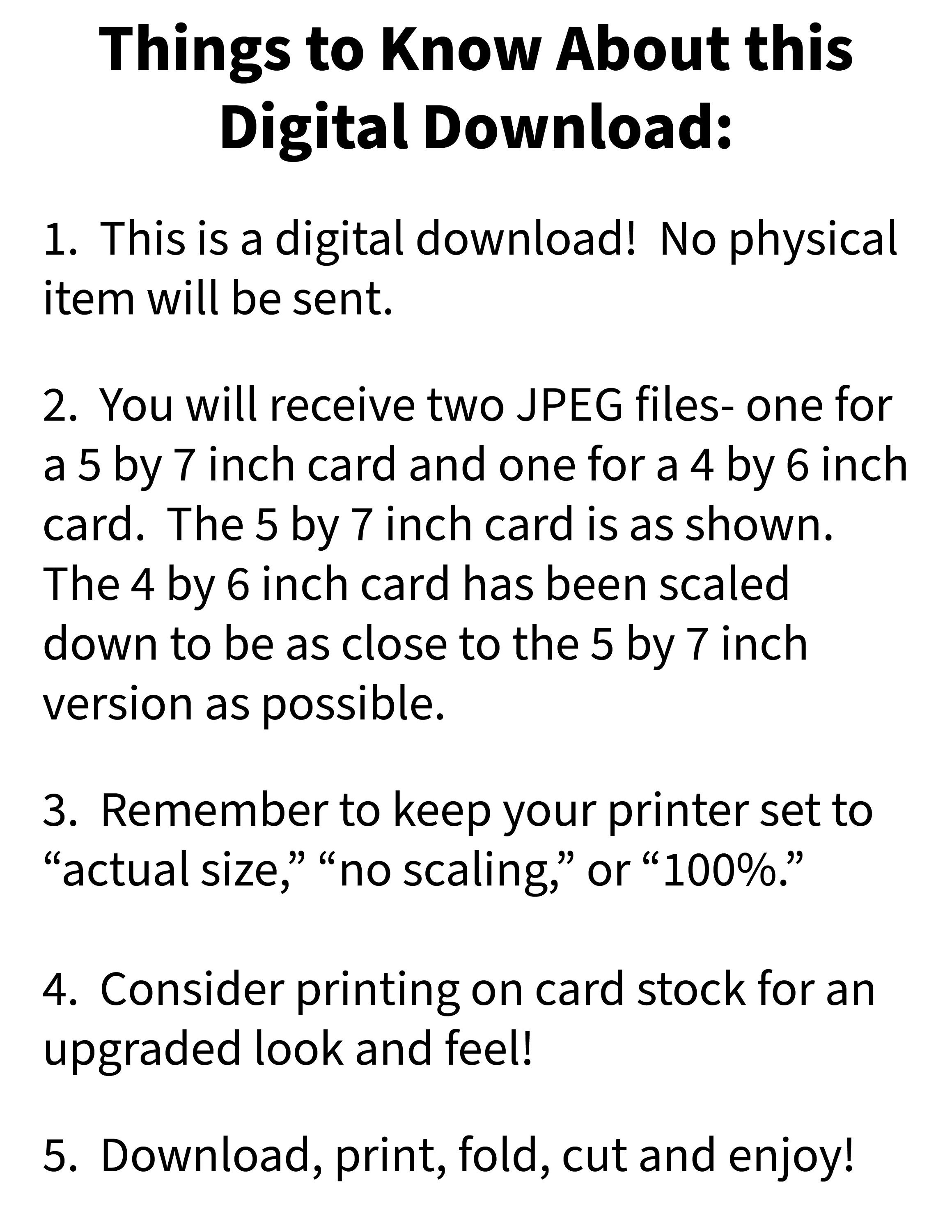 Blueberries Printable Digital Download Card. Digital Download Card ...