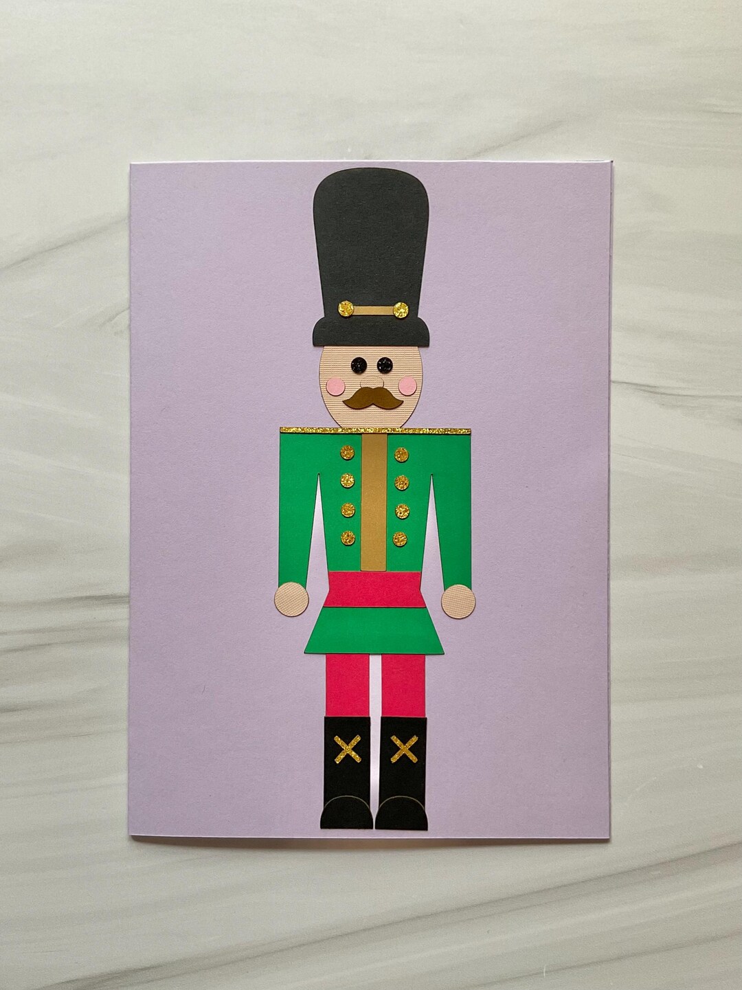 Toy Soldier Nutcracker Paper Cut Christmas Card. Toy Soldier Card ...