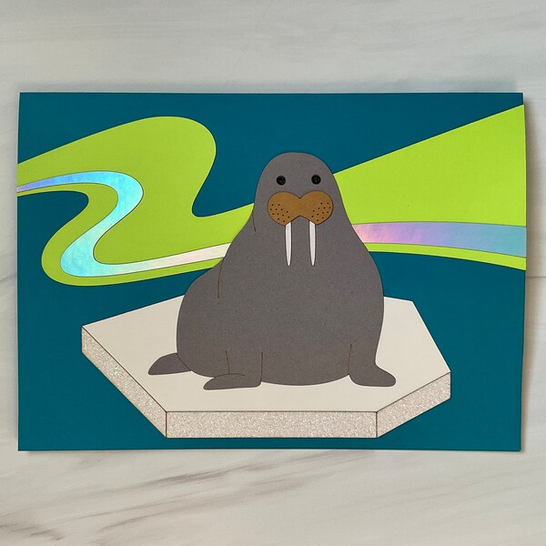 Walrus Card - Etsy