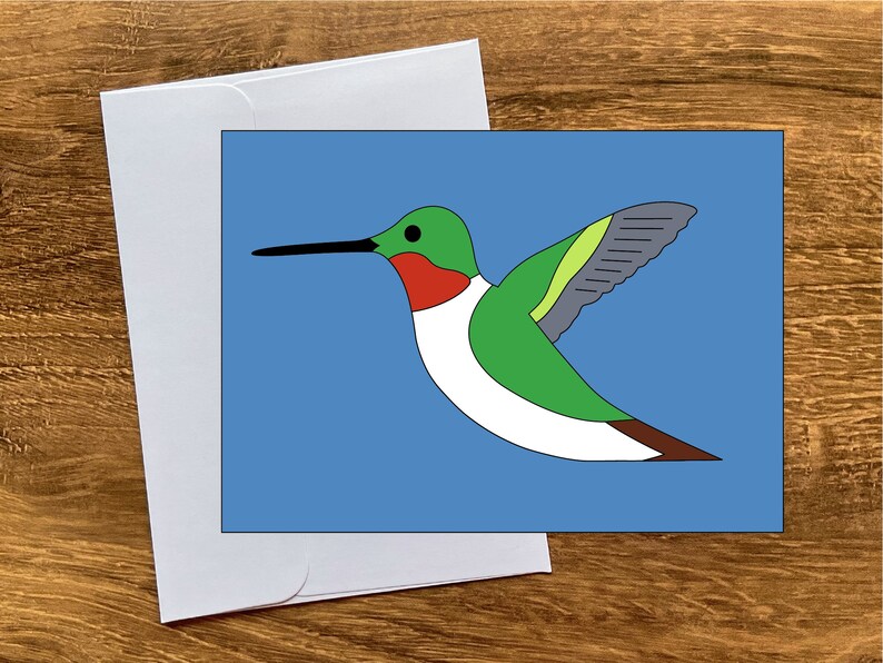 Hummingbird Printable Digital Download Card. Digital Download Card ...