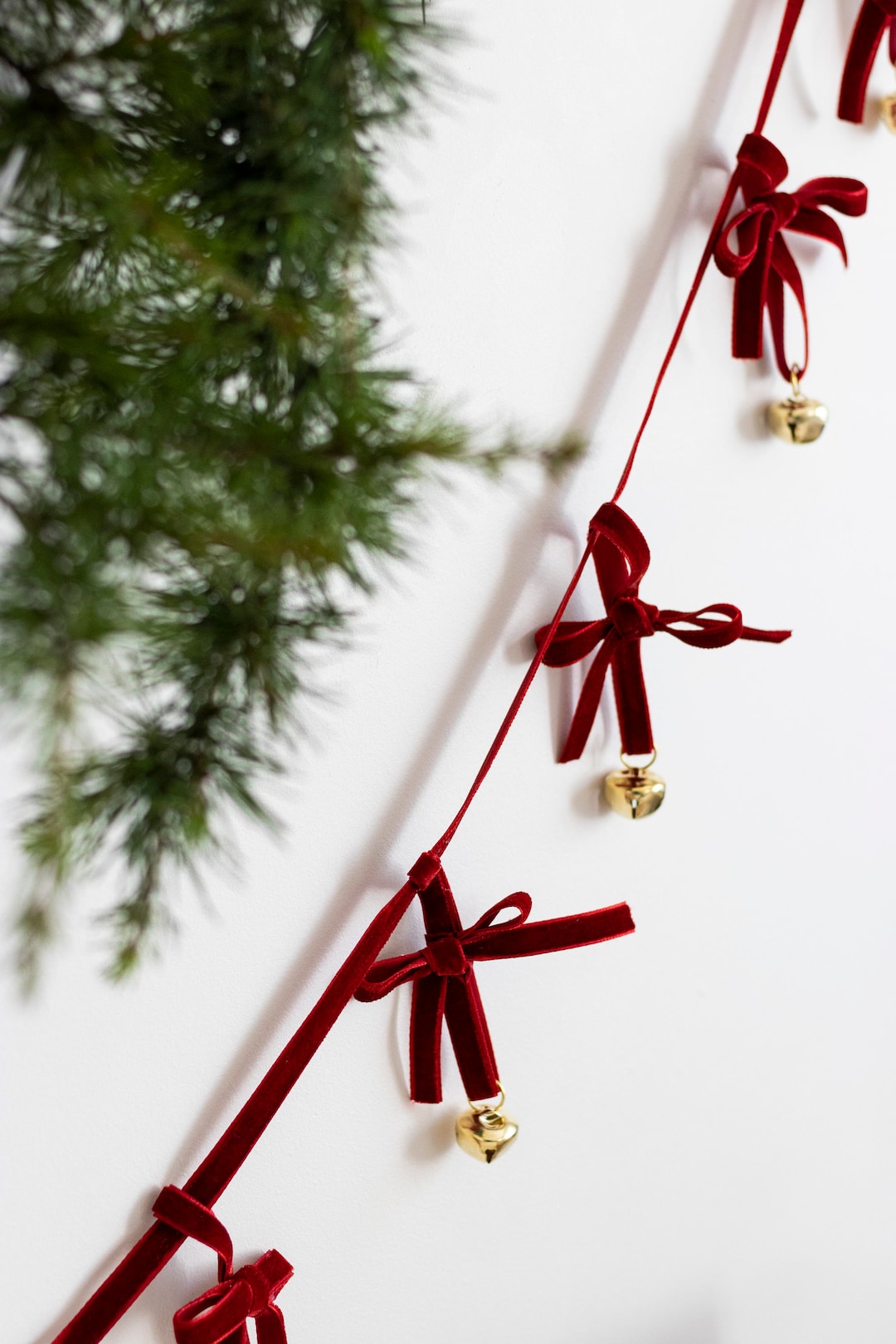 Christmas Velvet Chain Ribbon, Christmas Decoration, Christmas Gift ...