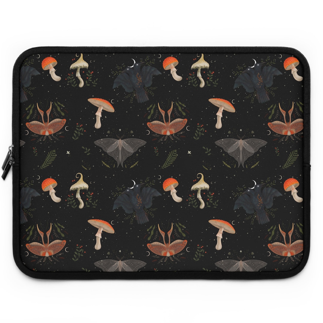 Dark Academia Aesthetic Laptop Sleeve Mushroom Laptop Case Laptop Bag ...