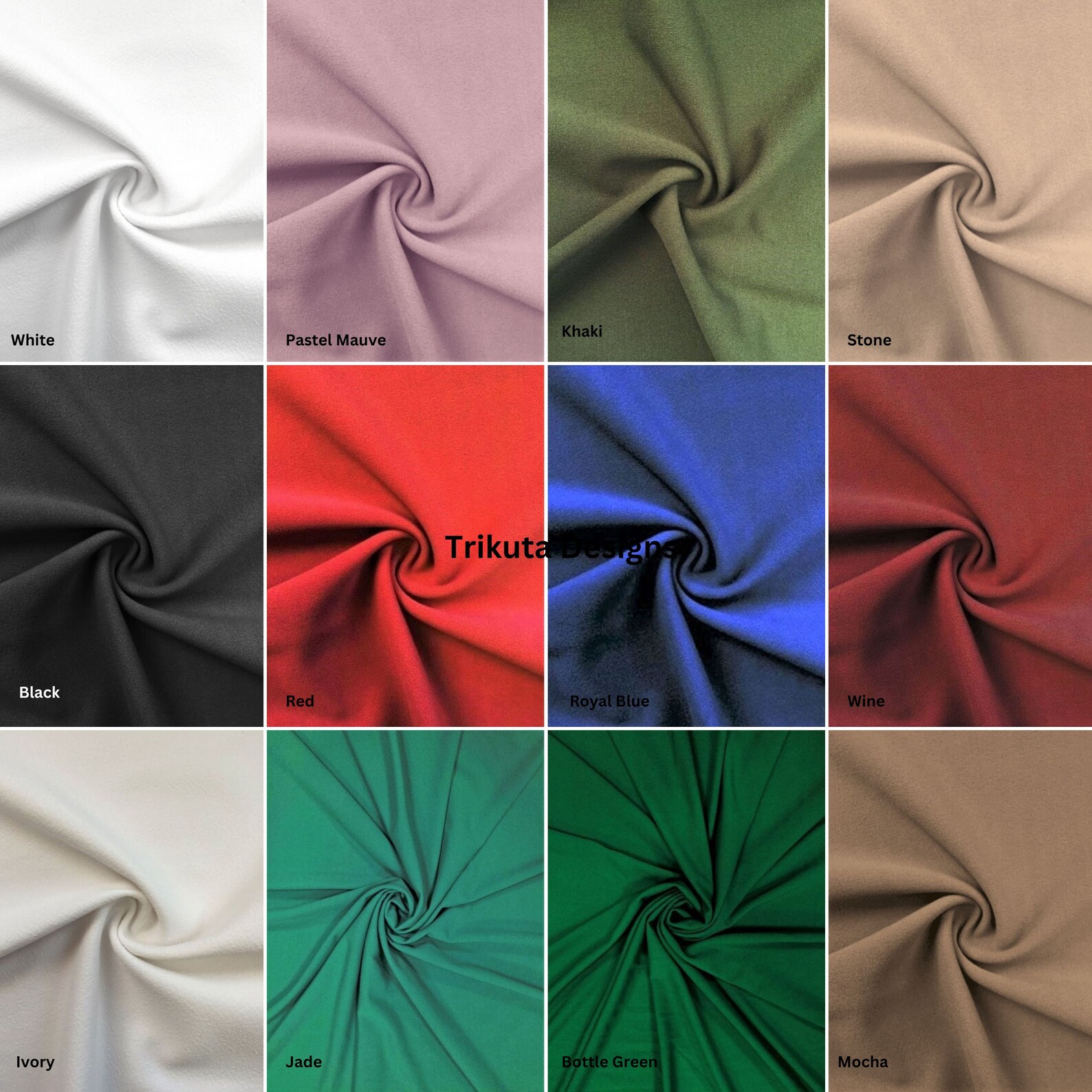 Scuba Crepe Fabric 4 Way Stretch Jersey Dressmaking Material SC01 - Etsy