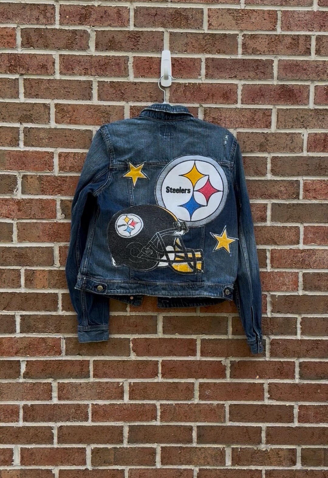 Reworked Steelers Jean Jacket - Etsy