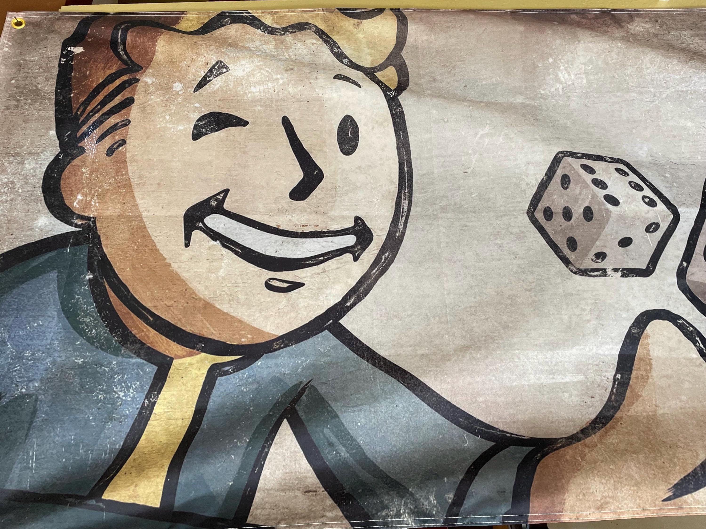 Fallout Pip-boy Nuka Dice 5ft Flag Banner Poster Bethesda 4 New Vegas ...