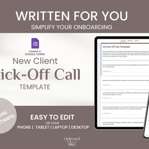 Onboarding Template Kick off Call Template Onboarding Process New ...