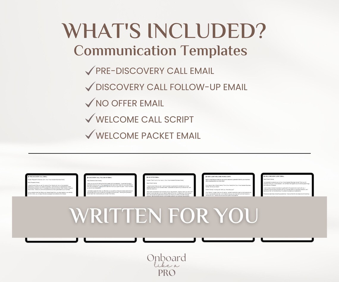 Onboarding Email Template Welcome Template Virtual Assistant Templates ...