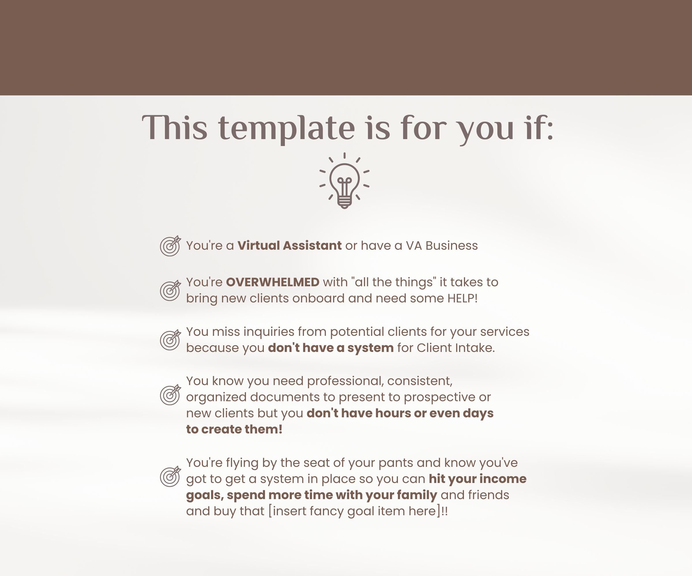 Client Proposal Template for Virtual Assistant Proposal Template ...