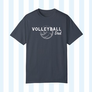 Volleyball Dad Comfort Colors® Shirt, Custom Name and Number on Back ...