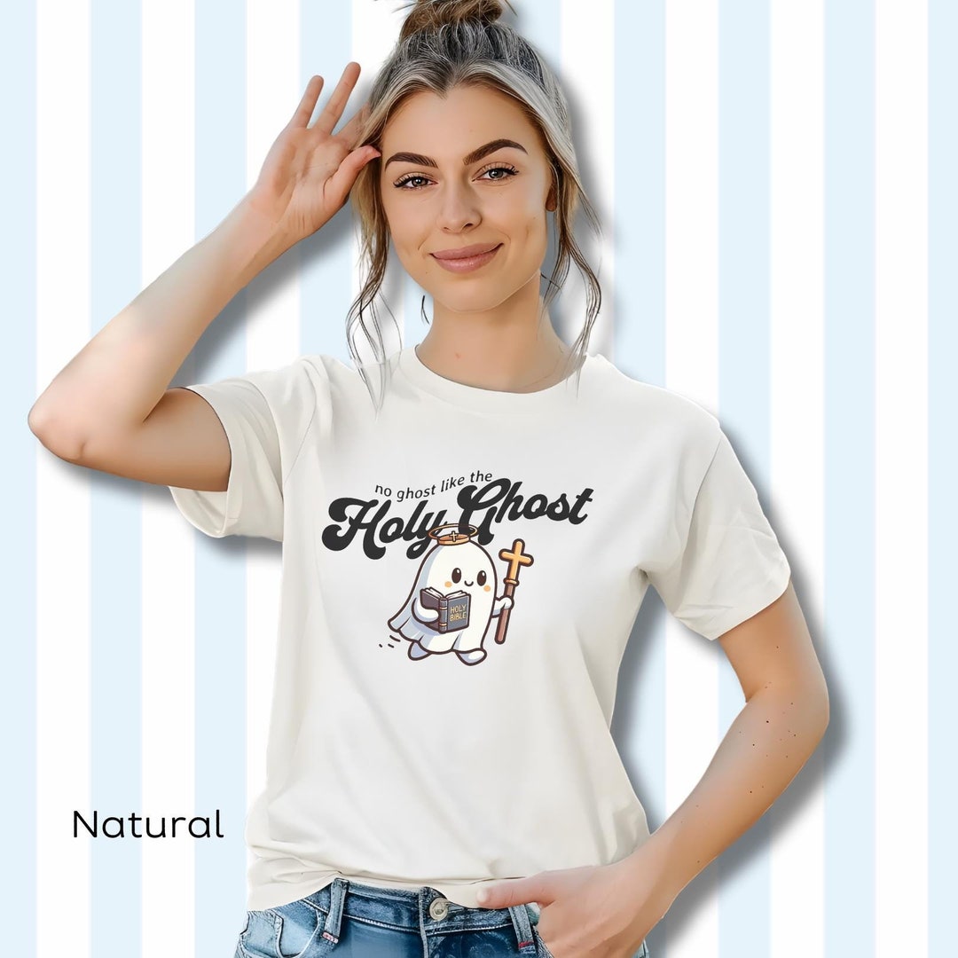 No Ghost Like the Holy Ghost Halloween Shirt Funny Christian Tee Trunk ...