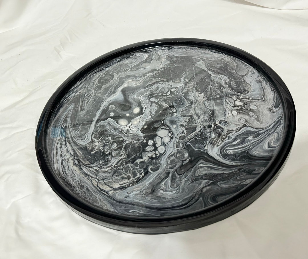 Custom Wood Resin Tray, Art Centerpiece, Handmade Housewarming Gift ...