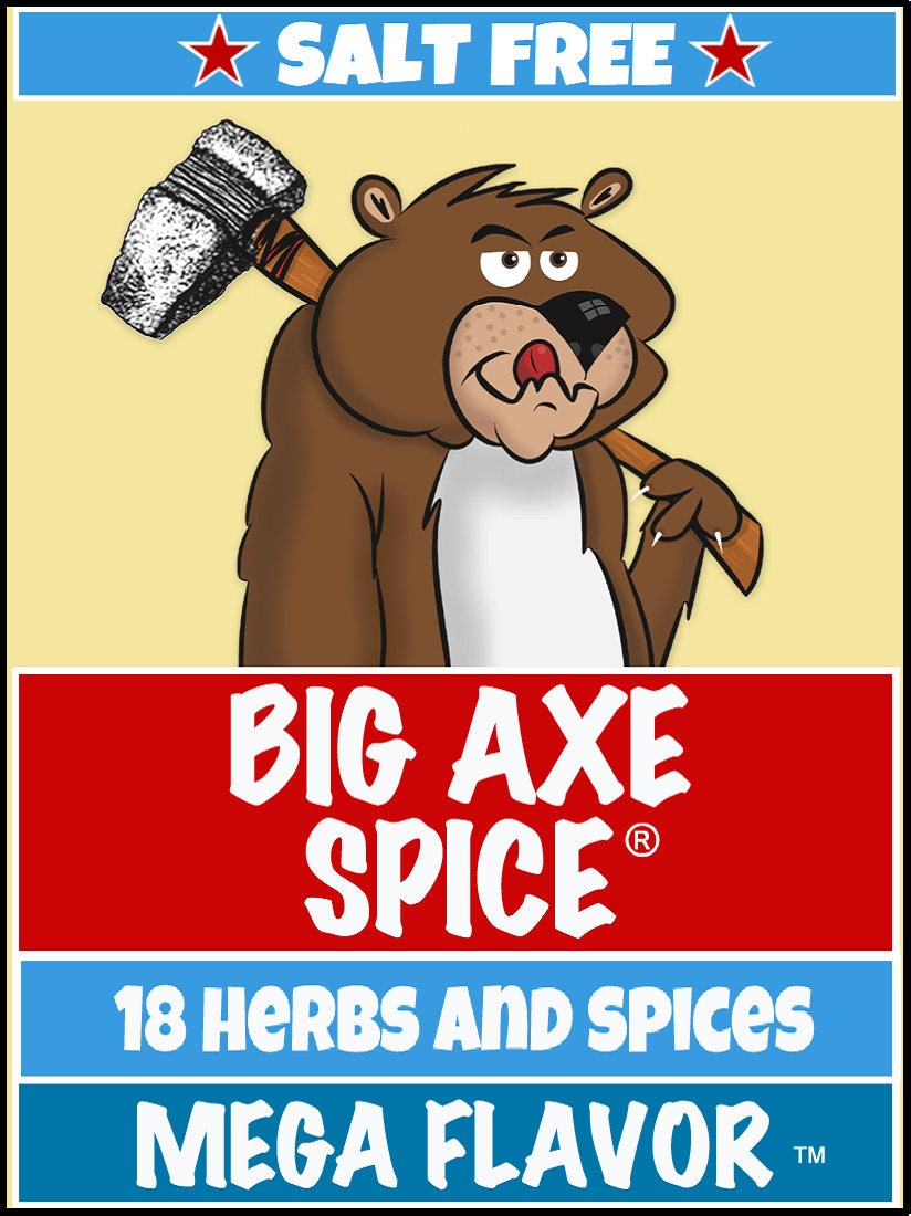 No Salt Mega Flavor™ All Purpose Big Axe Spice® Salt Free Seasonings - Etsy