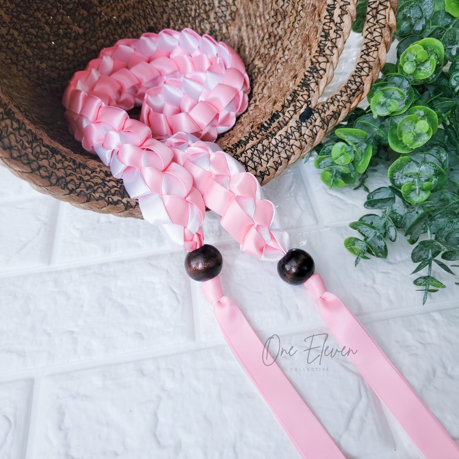 Open Ribbon Lei, Satin Braided Lei, Floral, Graduation, Grad Lei, Gift ...