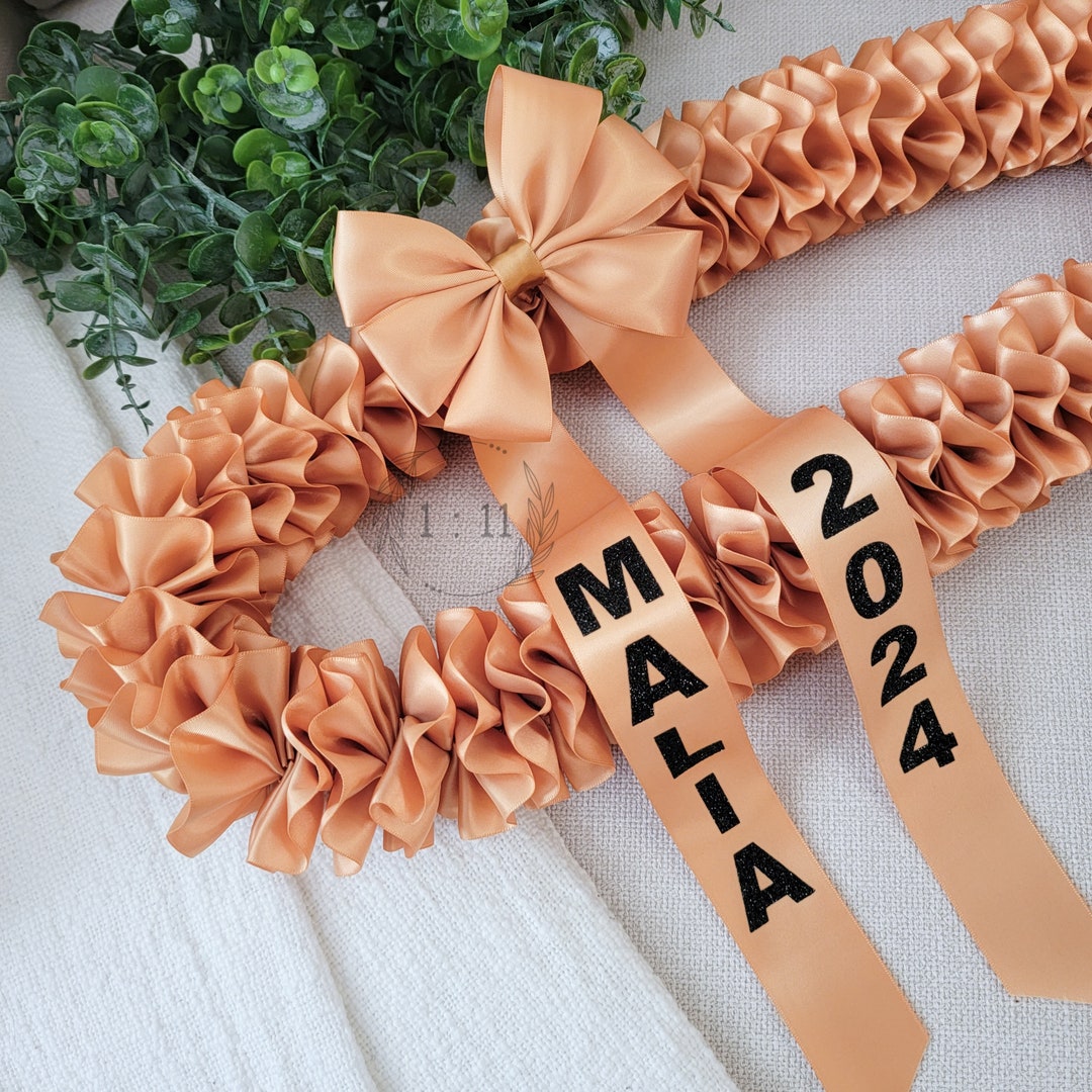 Single Color Plumeria Lei, Satin Lei, Ribbon Lei, Floral Lei ...