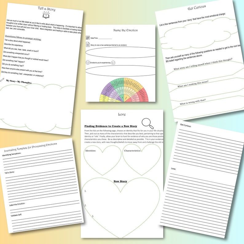 Mental Health Worksheet,self Care Workbook,peace Love,people Pleaser ...